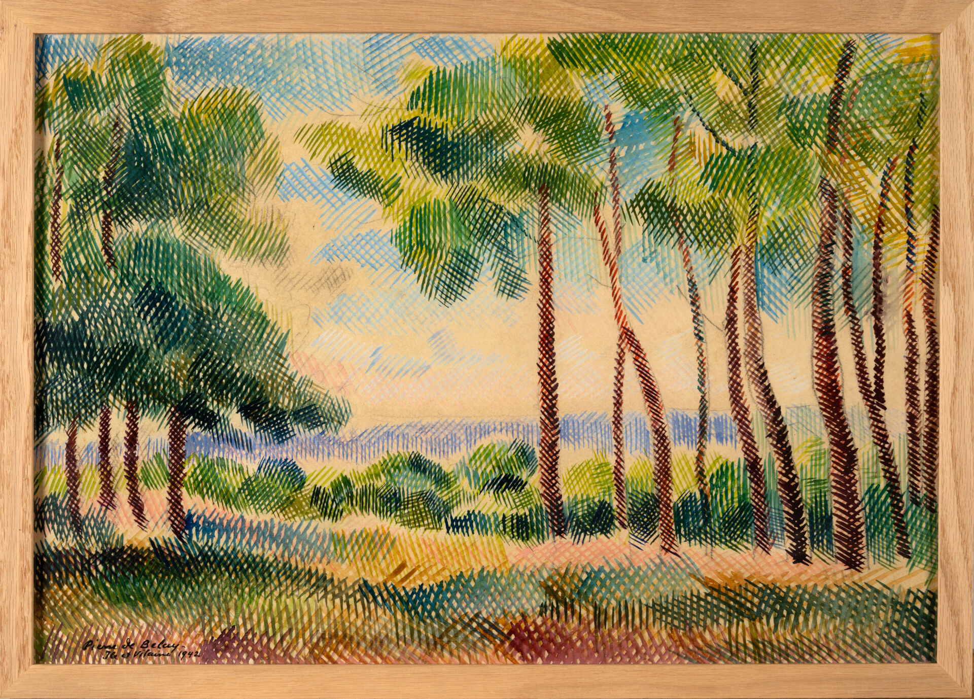 DE BELAY Pierre (1890-1947) : "Forêt d... | Tableaux modernes: enchères