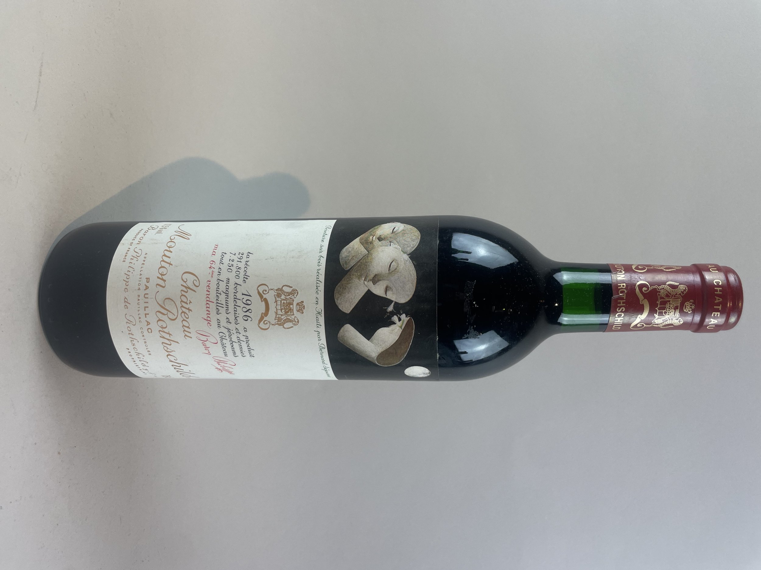 1 btl Château Mouton Rothschild 1986 - Pauillac (TVA... | Vin: enchères