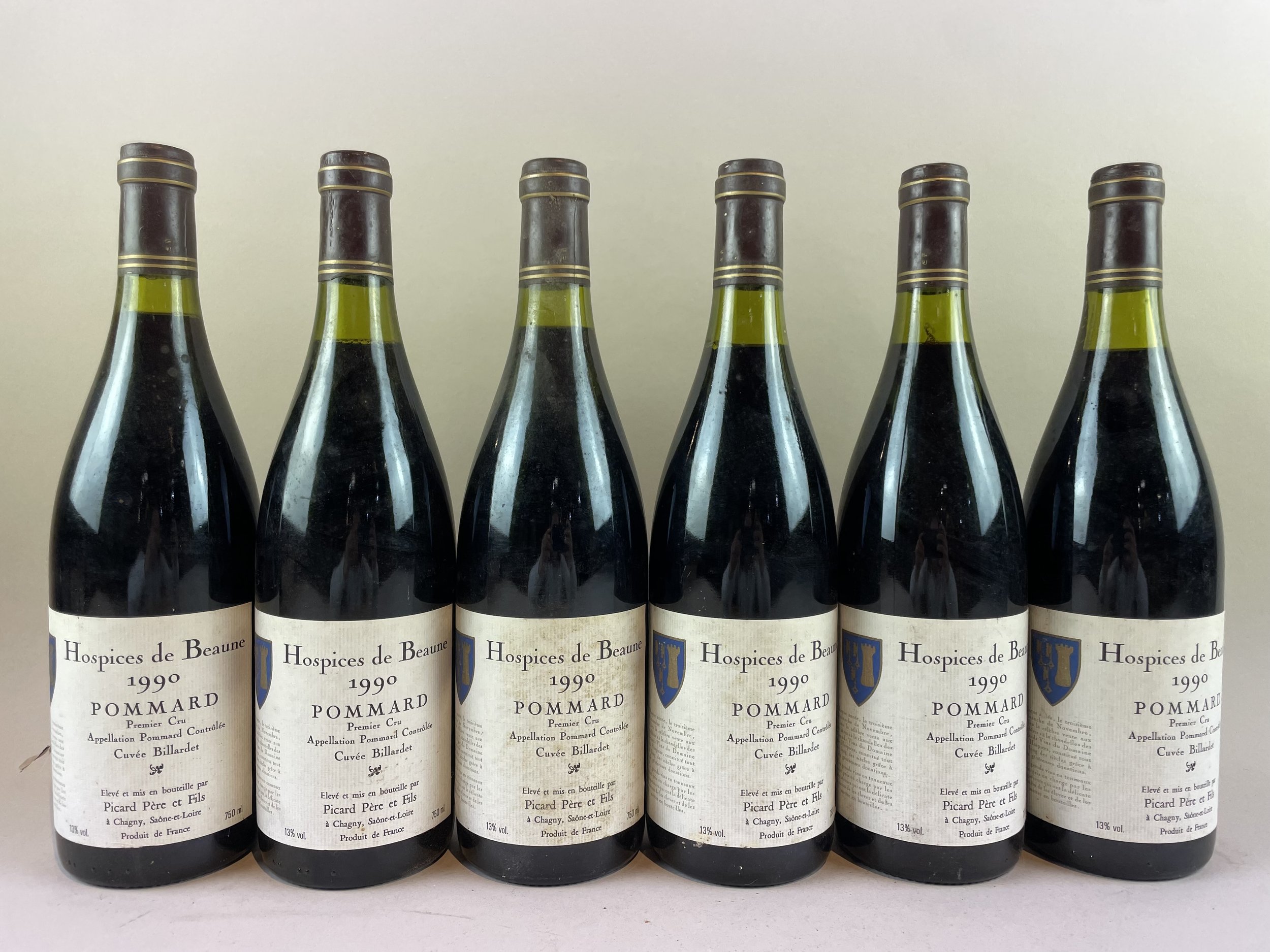6 btls Pommard 1990 - Cuvée Billardet - Picard Père ... | Vin: enchères