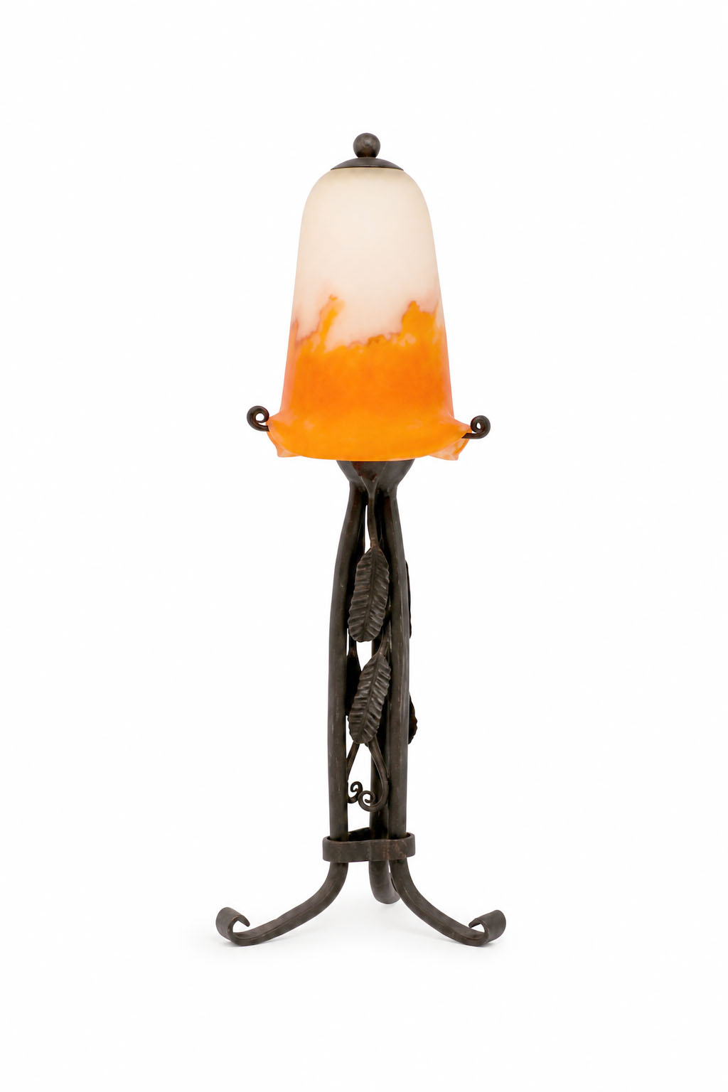 Muller Frères LunévilleLampe 1900 à... | Lampes et lanternes: enchères