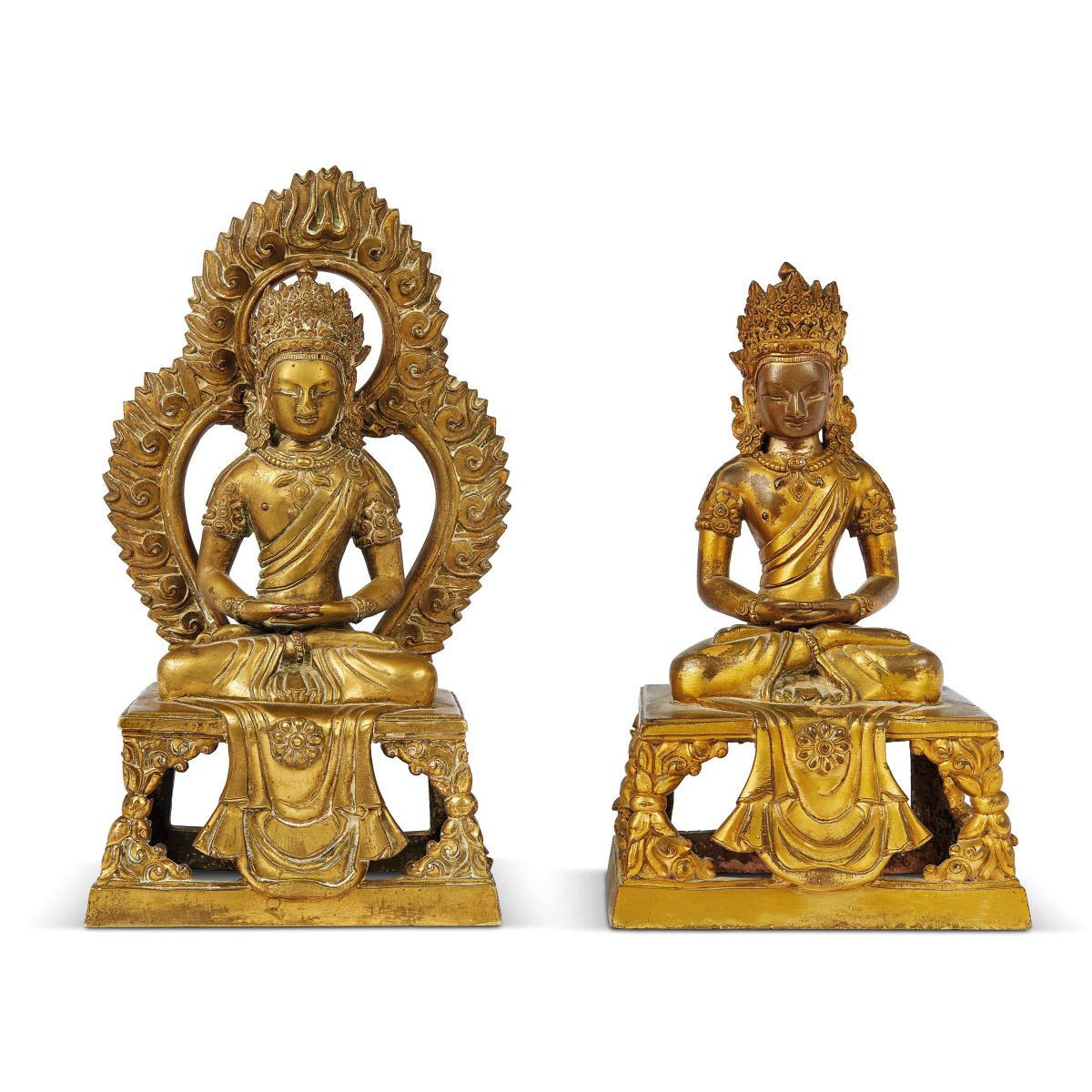 DEUX SCULPTURES, CHINE, DYNASTIE QING, XVIII... | Arts d'Asie: enchères