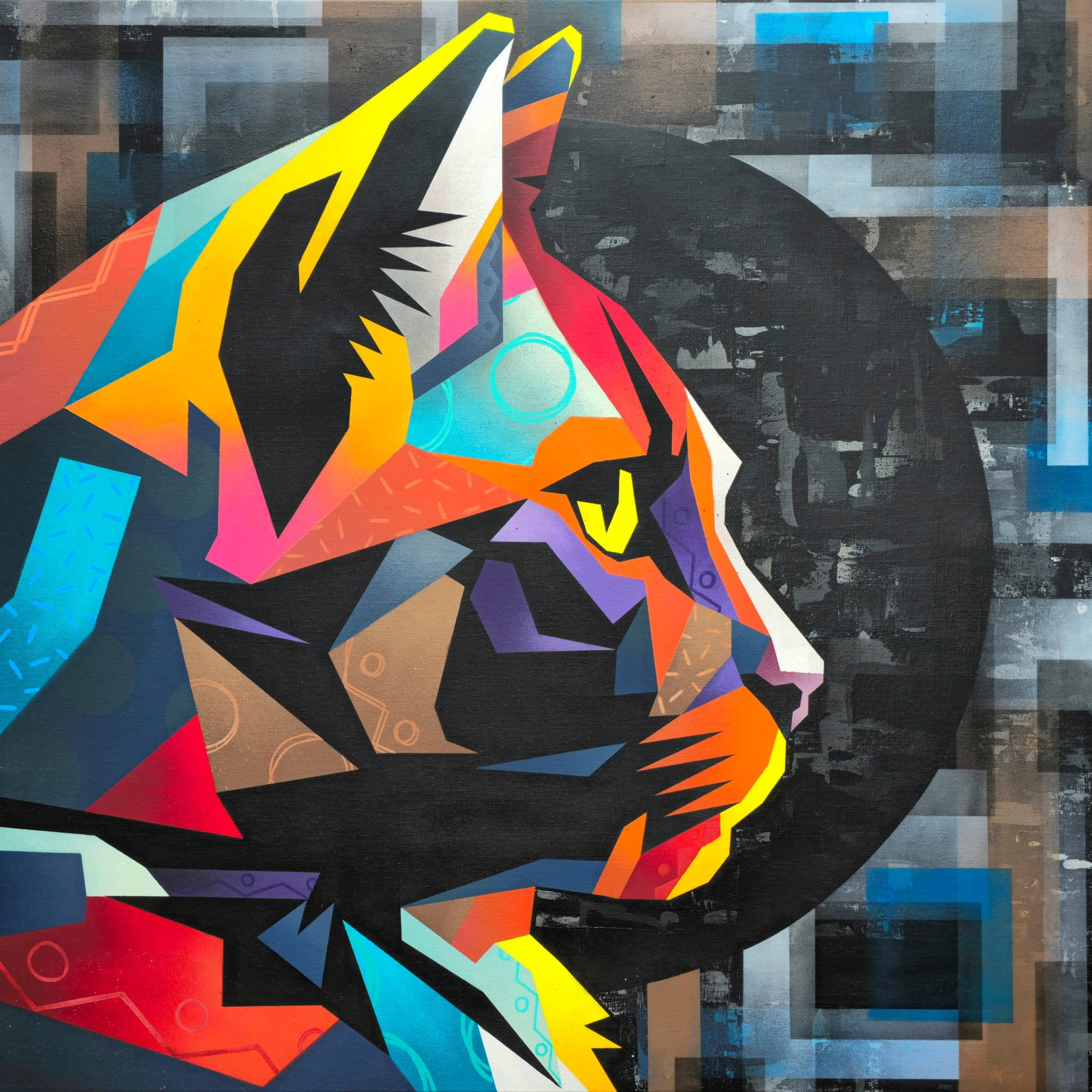 TIM MARSH CHATSpray Paint Markers on Canva... | Street Art: enchères