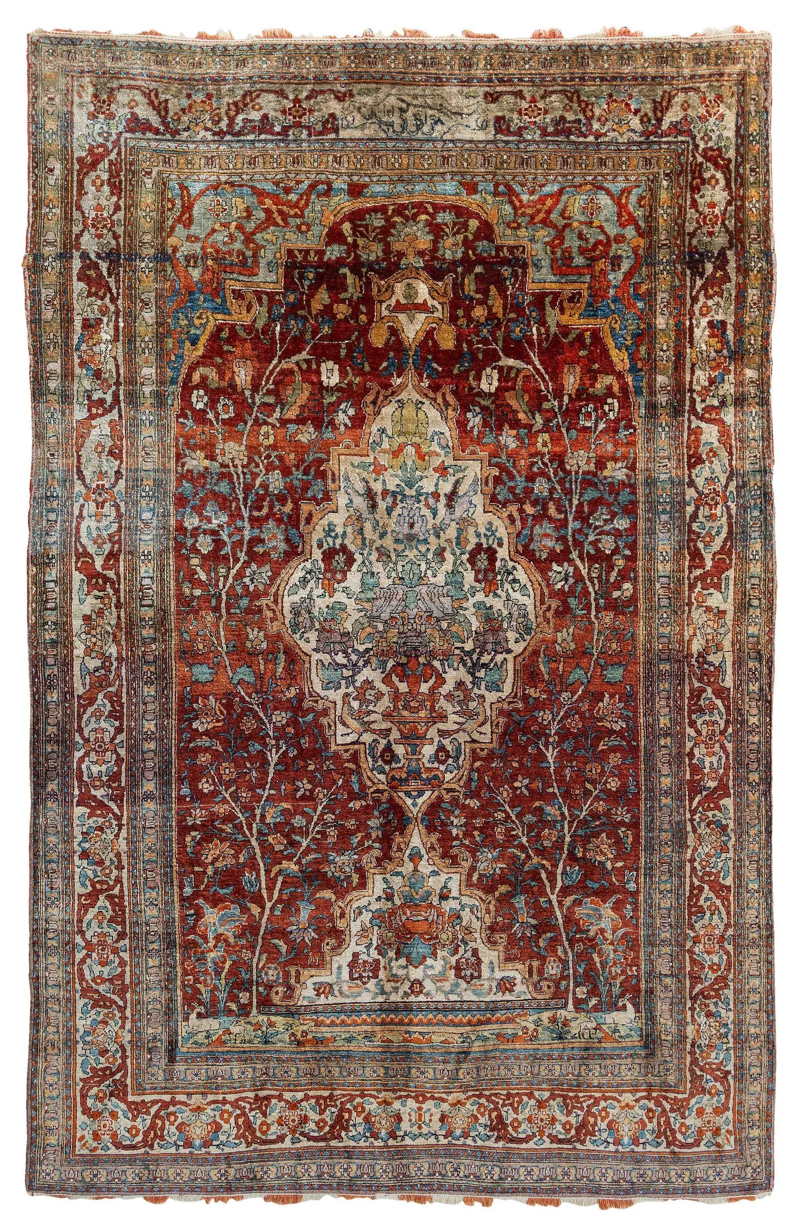 Heriz-soiePerse du Nord-Ouest, vers 1900. Matéria... | Tapis: enchères