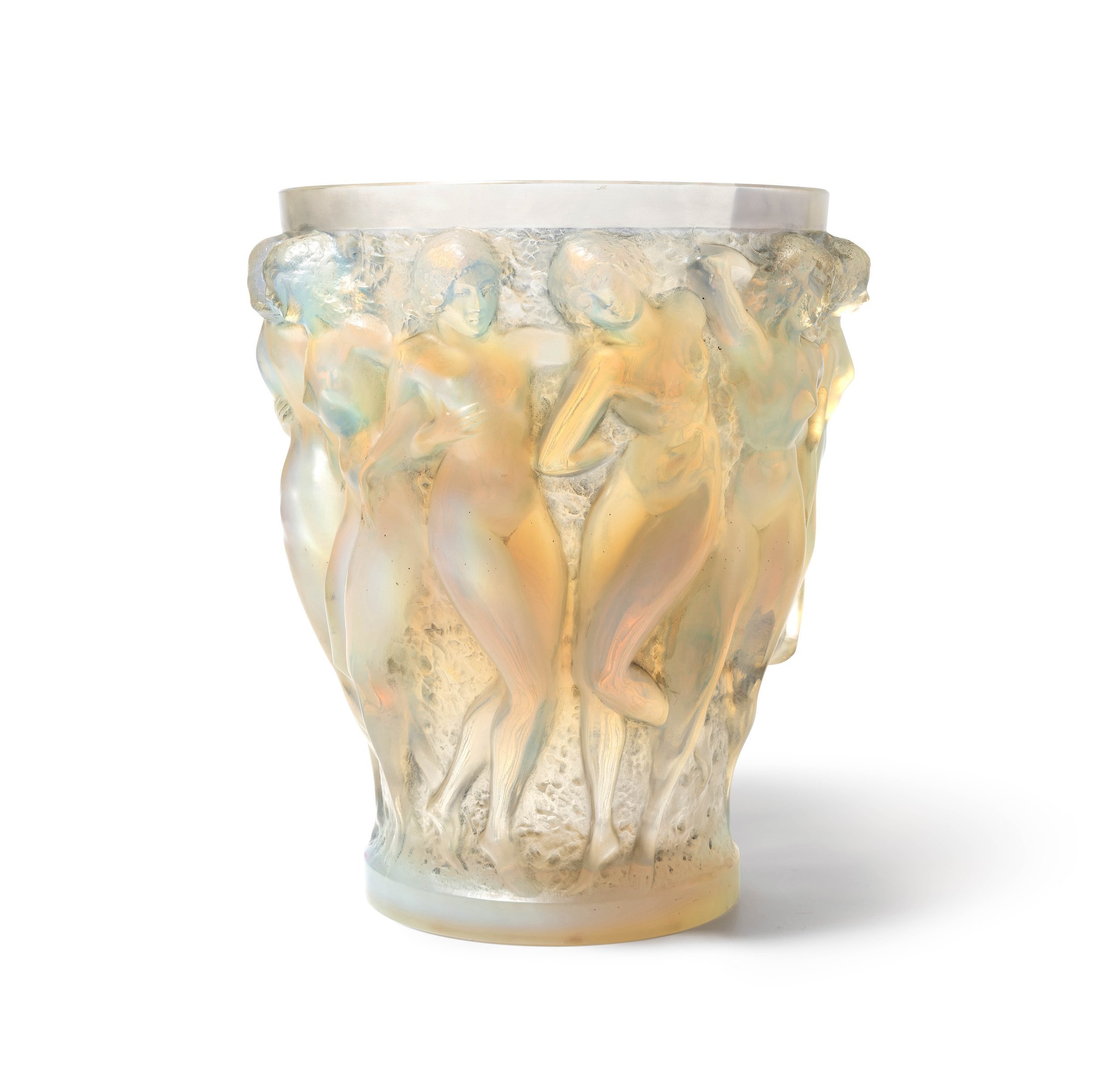 René Lalique, "Bacchantes" Vase(Ay-en-Champagne 1860–... | Vases: bids