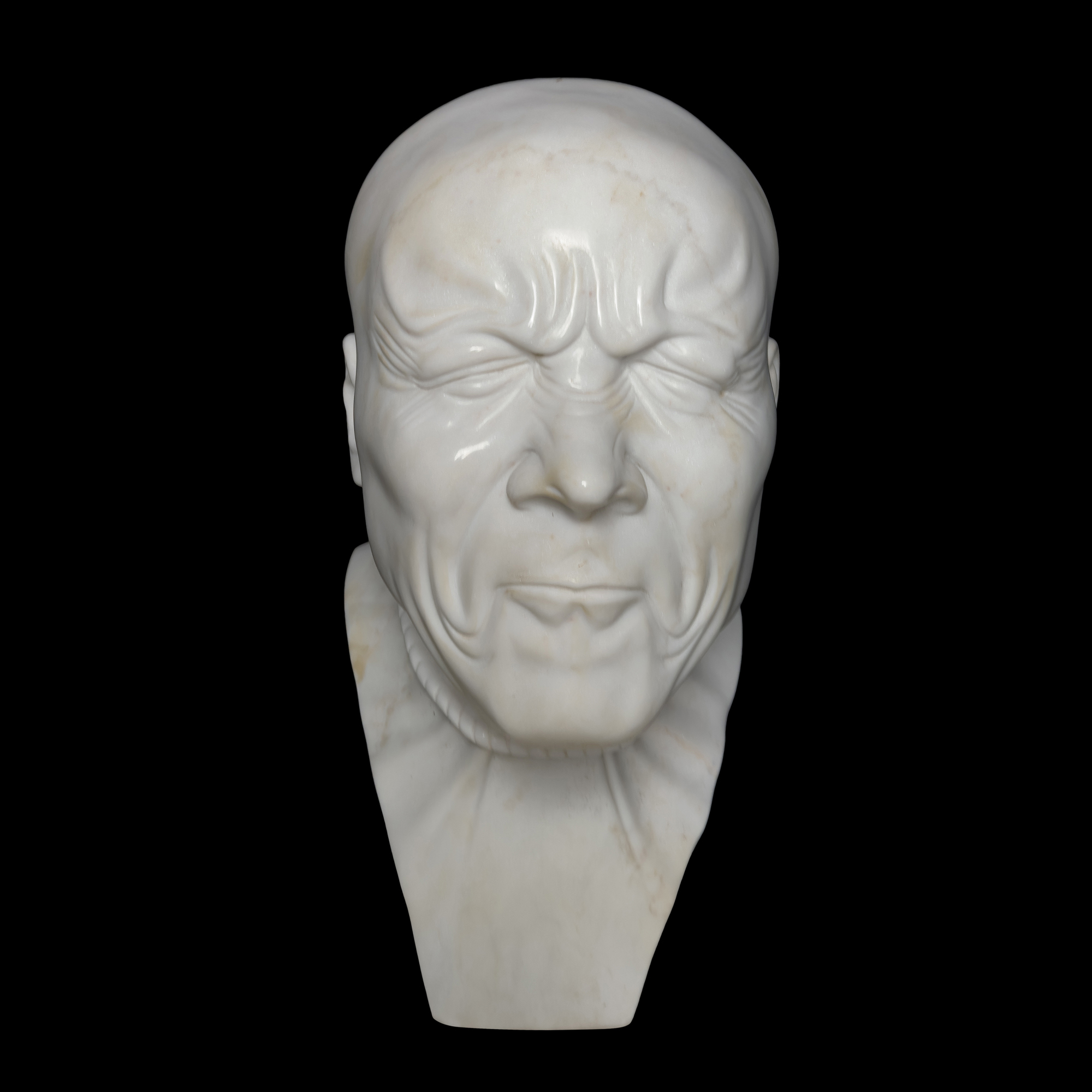 241. Male character head in white marble (from Franz Xaver Me... | bids