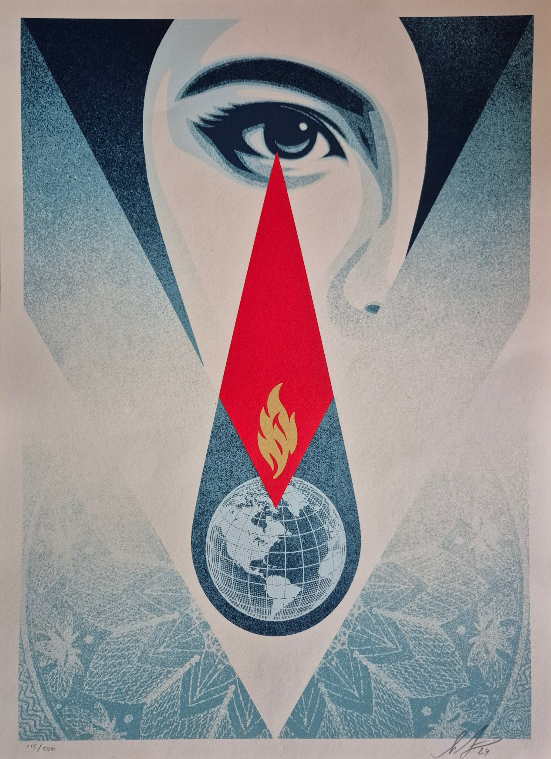 Shepard FAIREY (1970)Tear Flame, 2024Sér... | Lithographies: enchères