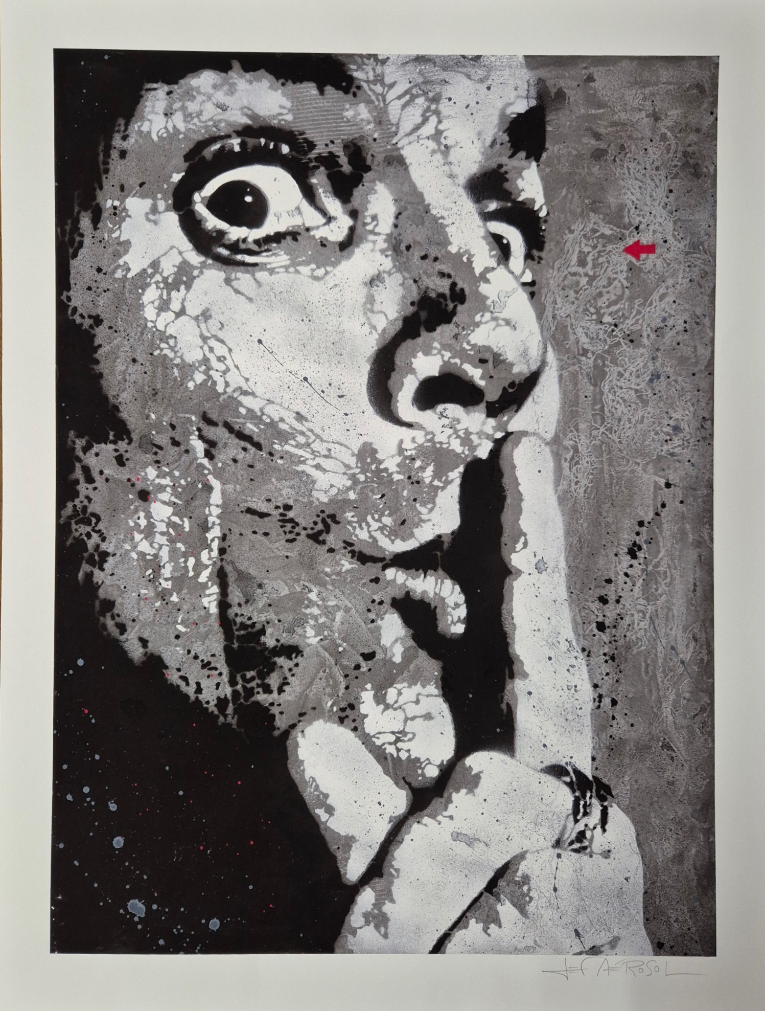 JEF AÉROSOL (1957)Chuttt !!! 2022SérigraphieSignée en ... | enchères