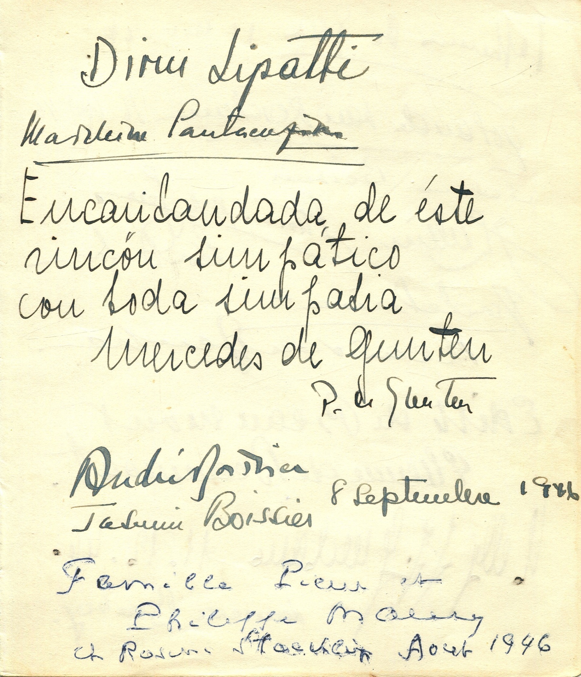 LIPATTI DINU: (1917-1950)LIPATTI DI... | Letters and autographs: bids