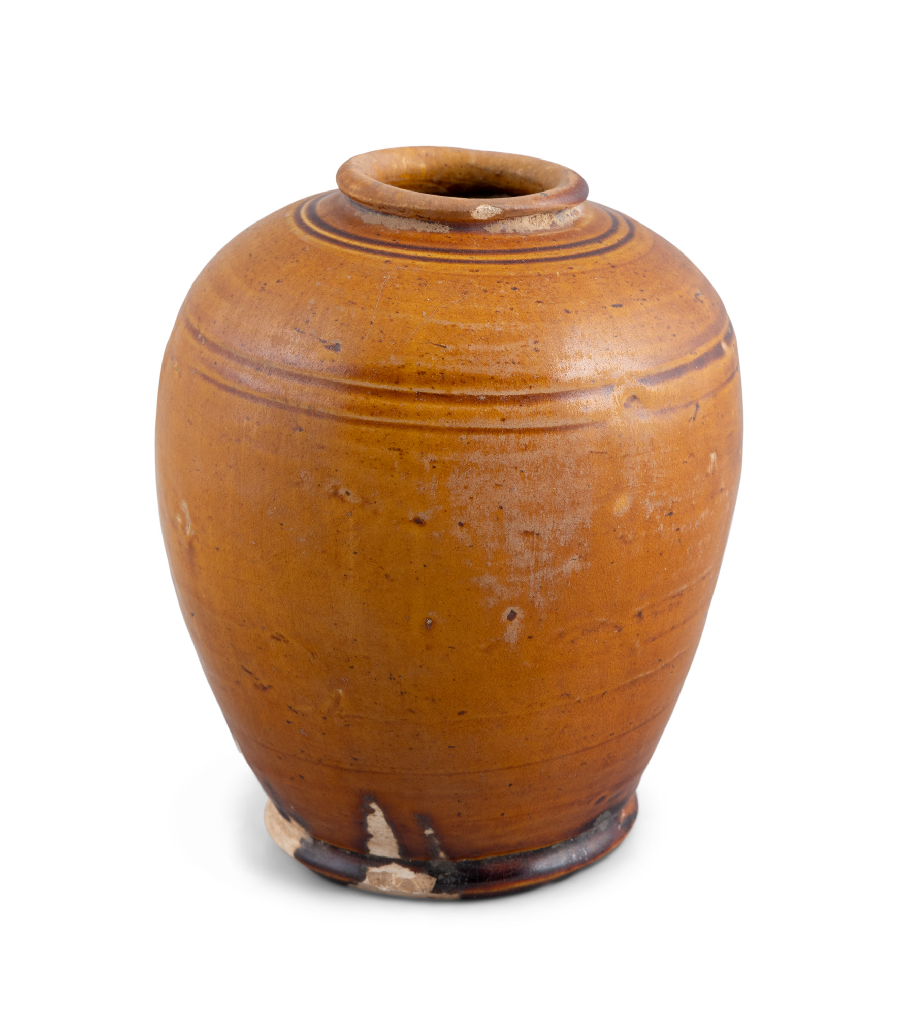 Jarre en poterie vernissée jaune 唐代 酱釉罐 Chin... | Arts d'Asie: enchères