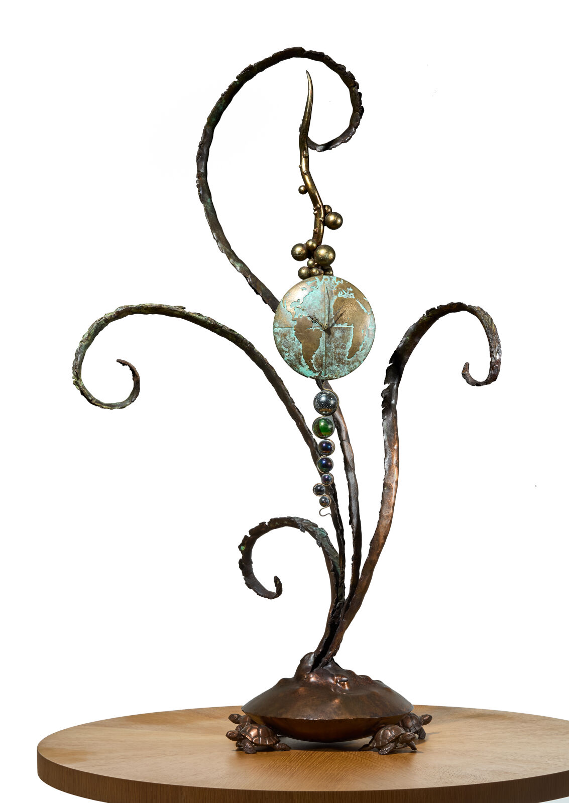 Mark BRAZIER-JONES (né en 1956) Pendule de chem... | Bronzes: enchères