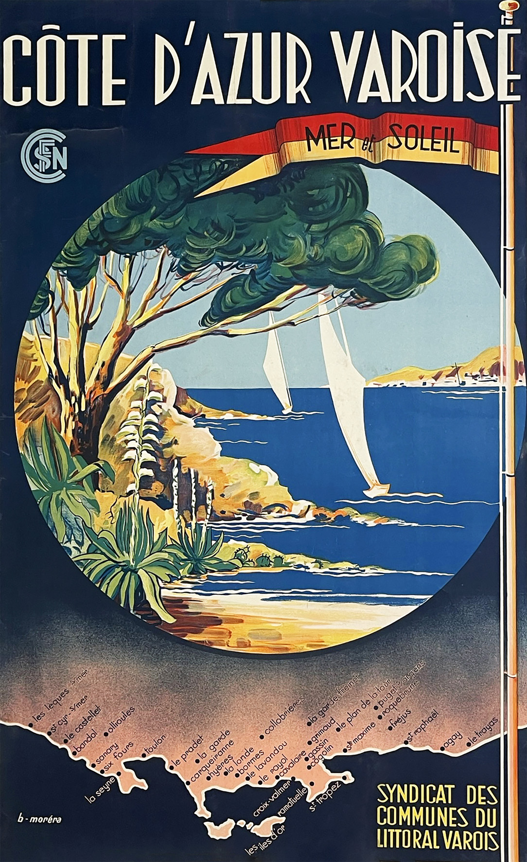 MORERA B.Saint Tropez Côte D'Azur Varoise S de... | Affiches: enchères