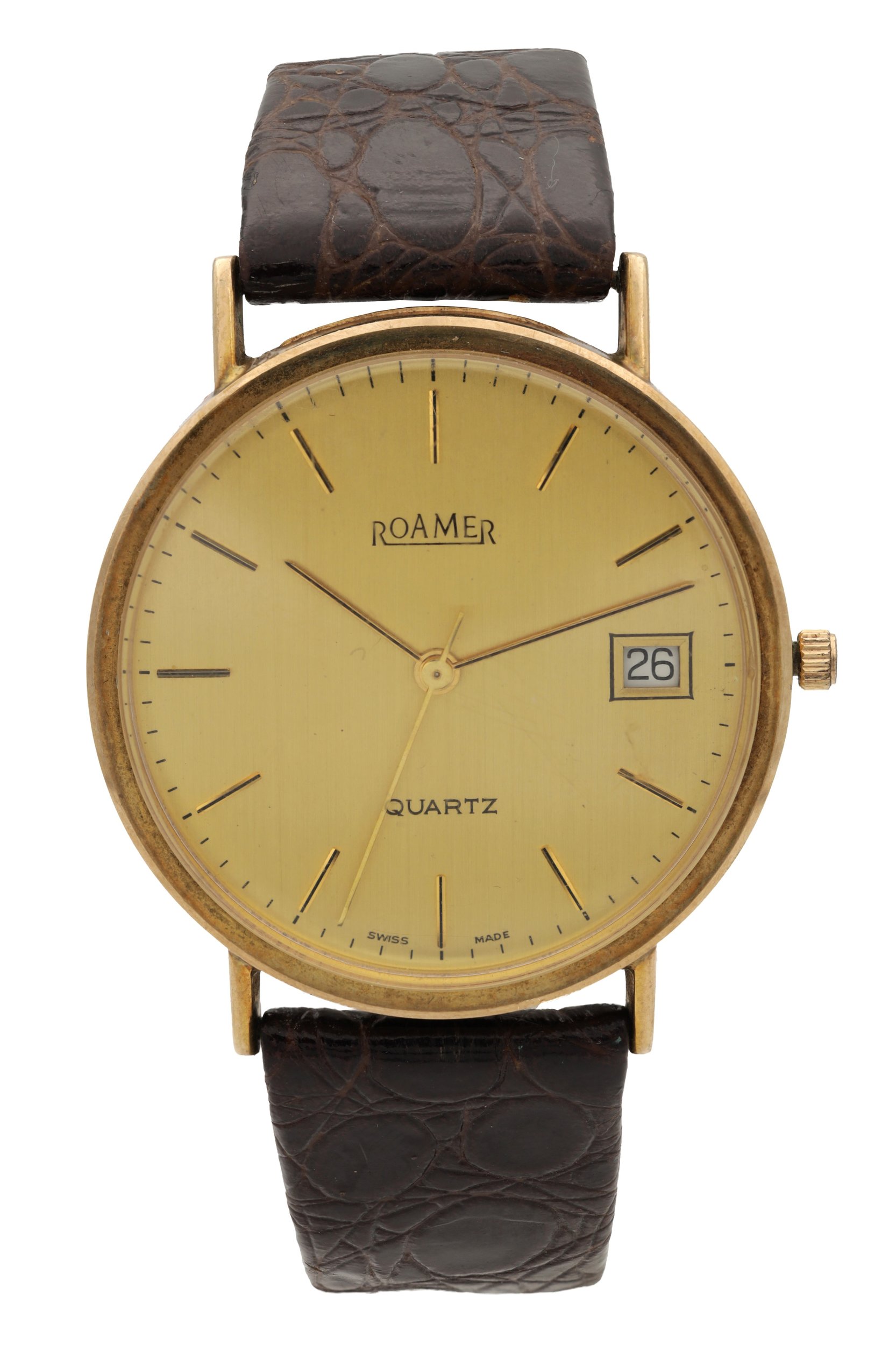 MONTRE BRACELET POUR HOMME EN OR 9CT ROAMER QUAR... | Montres: enchères