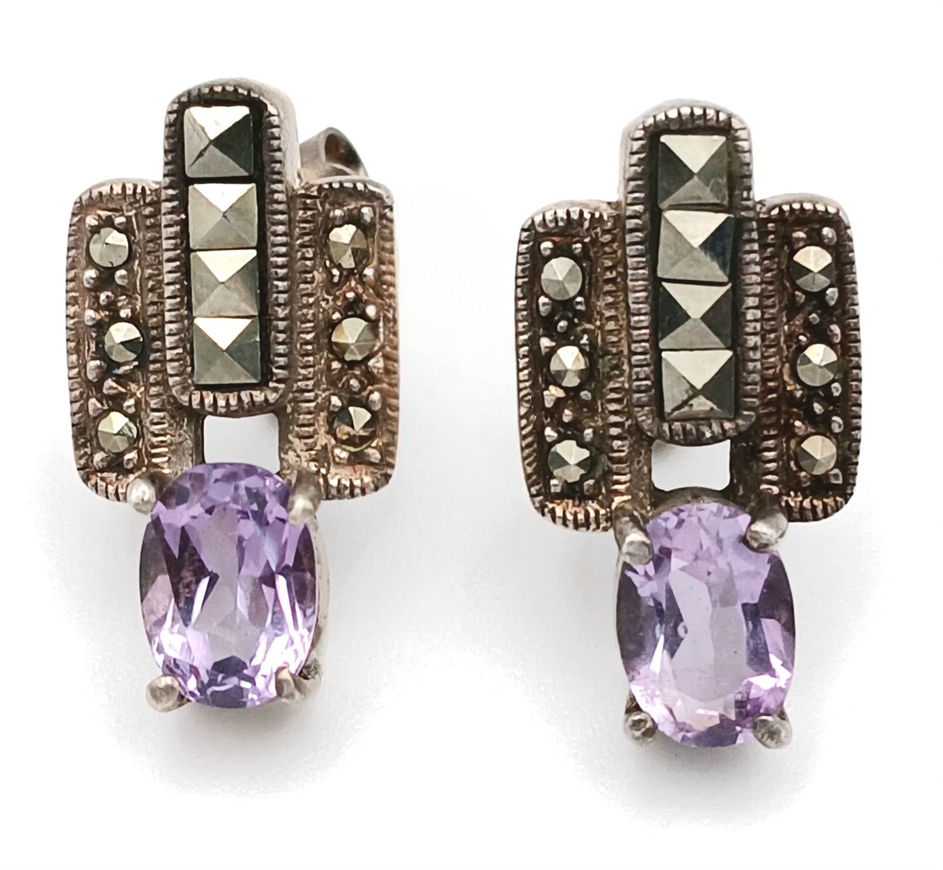 A vintage silver pair of Marca... | Jewellery and precious stones: bids