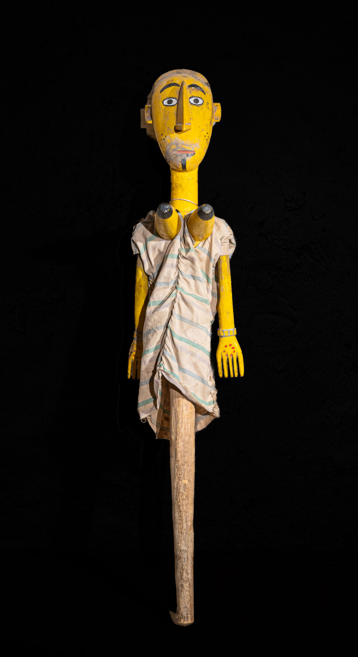 BOZO MALI, Marotte féminine en bois polych... | Arts premiers: enchères