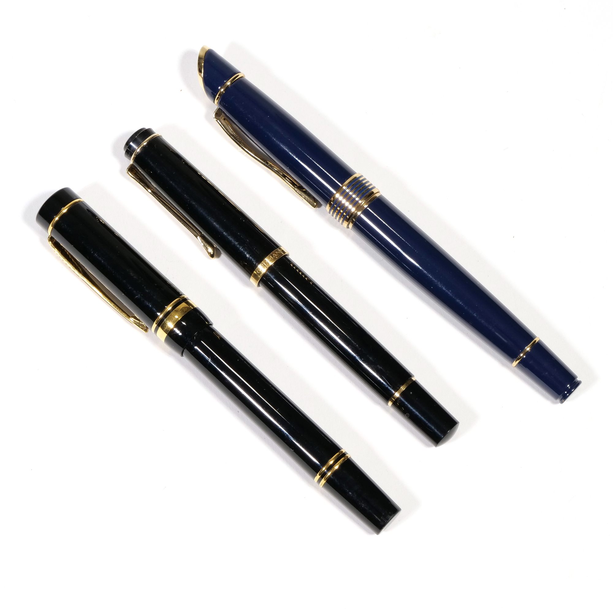 (3pc) PARKER, PELIKAN, ET WATERMAN STYLO À PLATEA... | Stylos: enchères
