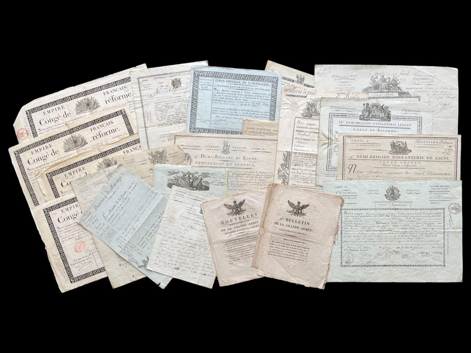 Ier Empire 21 pièces : Important ... | Lettres et autographes: enchères