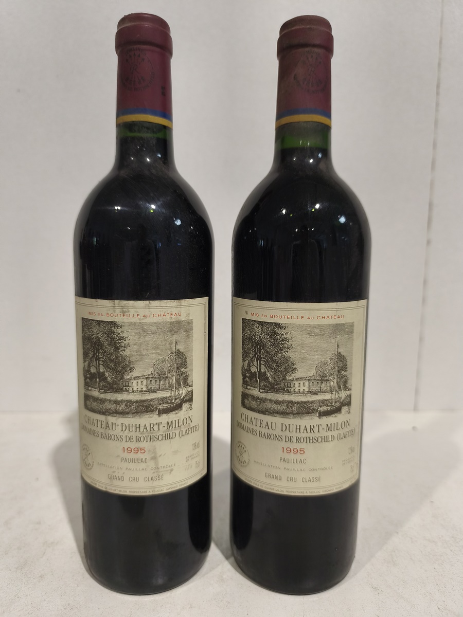 2 Bouteilles de Château Duhart-Milon 1995 Pauillac G... | Vin: enchères