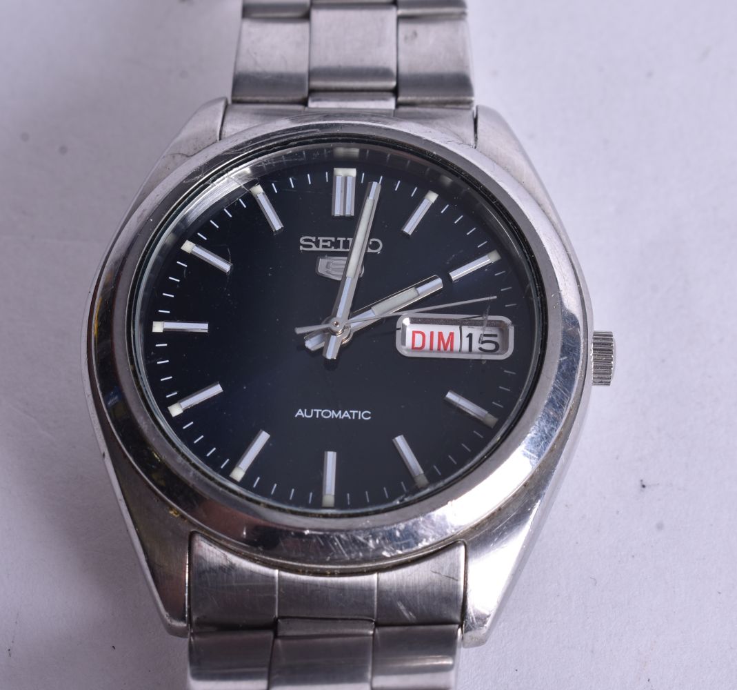 Seiko 5 Blue Dial Automatic Watch Working. 3,75 ... | Montres: enchères