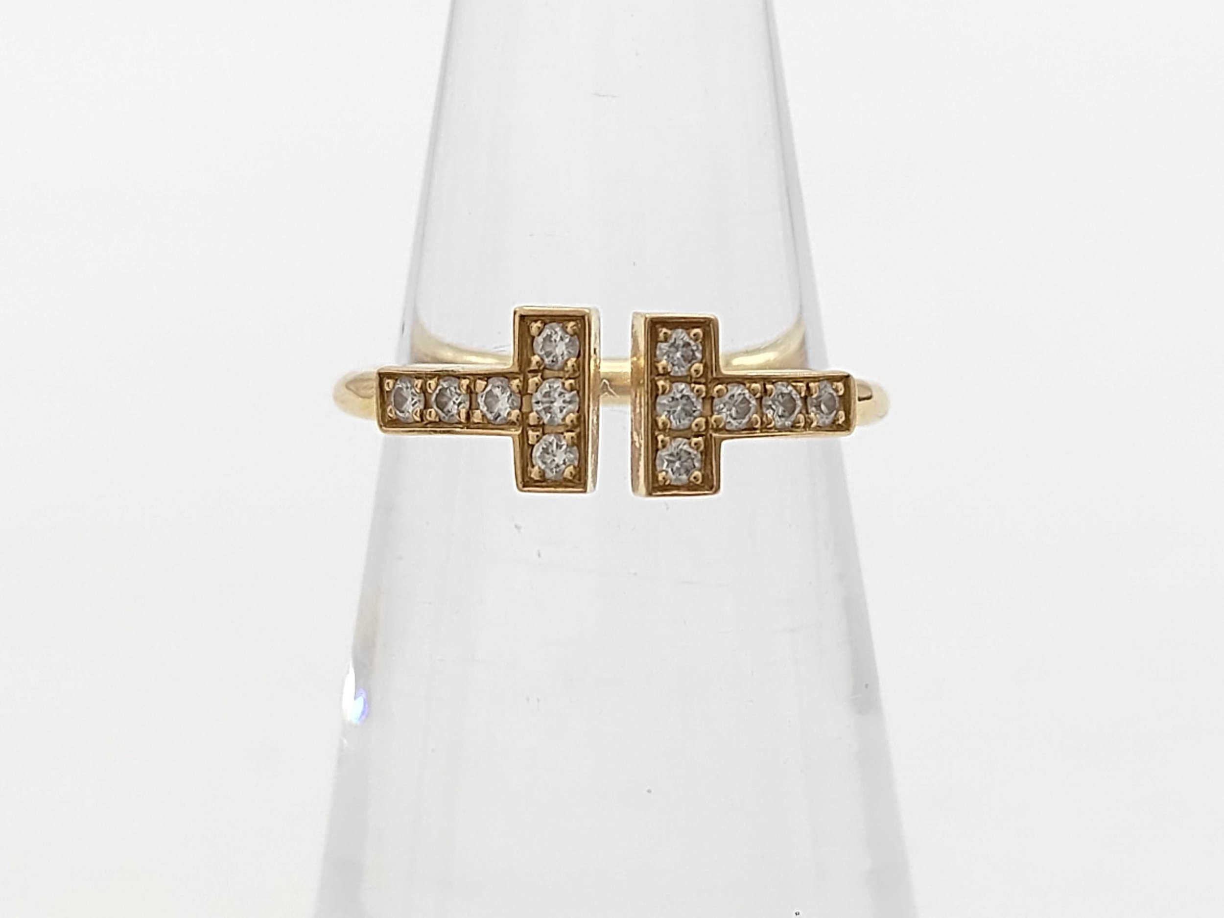Bague Tiffany & Co. T Wire en pavé de diamant... | Bagues: enchères