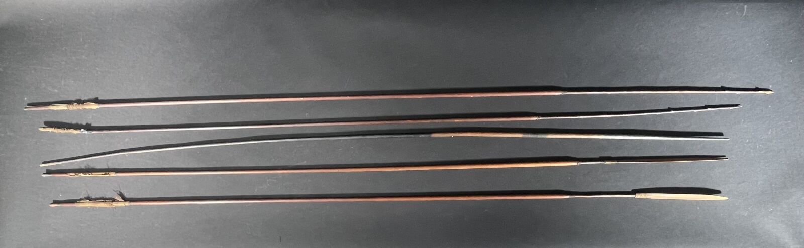 Set of hunting and fishing arrows, arrowheads with deburred w... | bids
