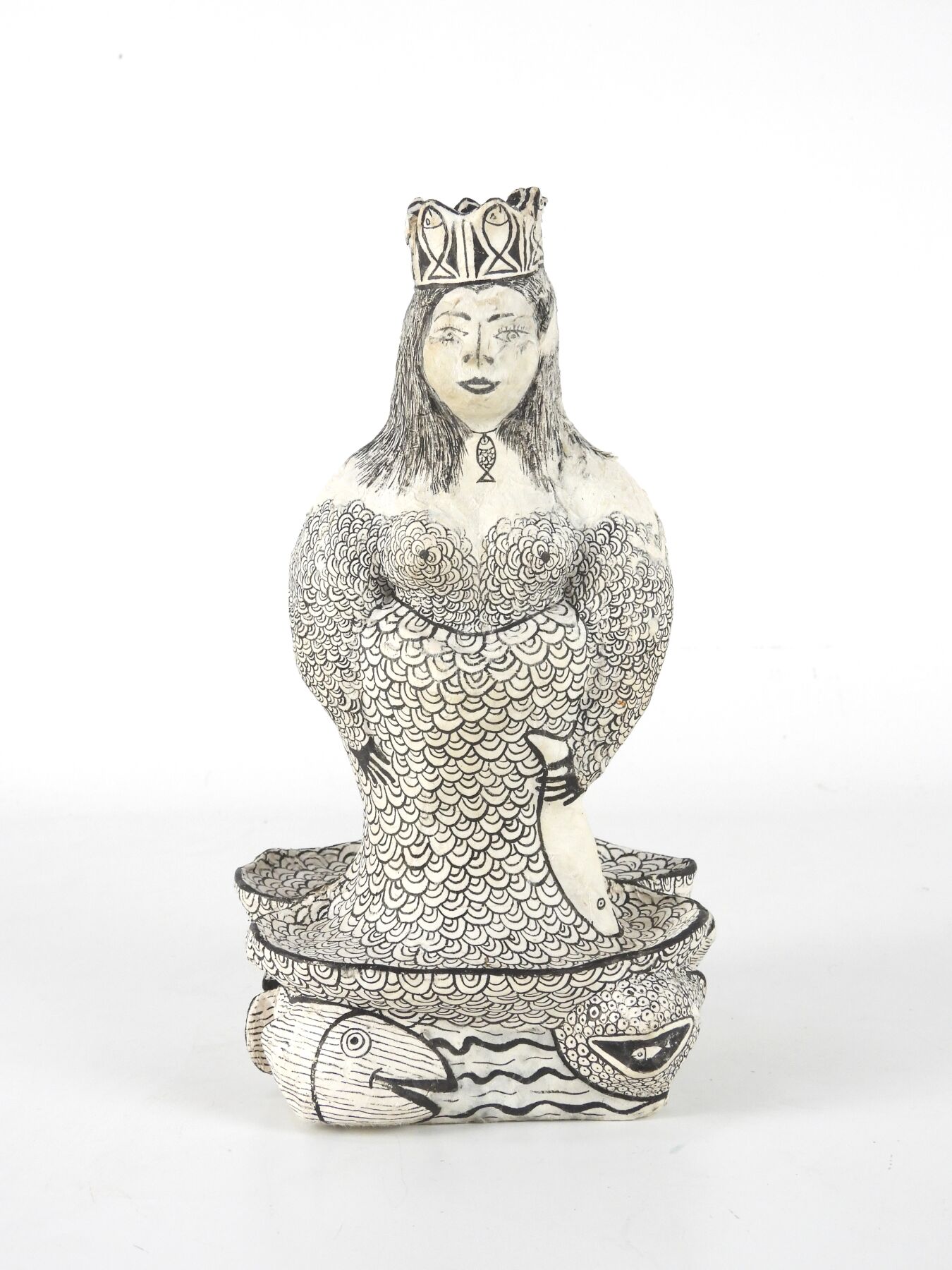 STATUETTE en papier mâché représentant une "r... | Sculptures: enchères