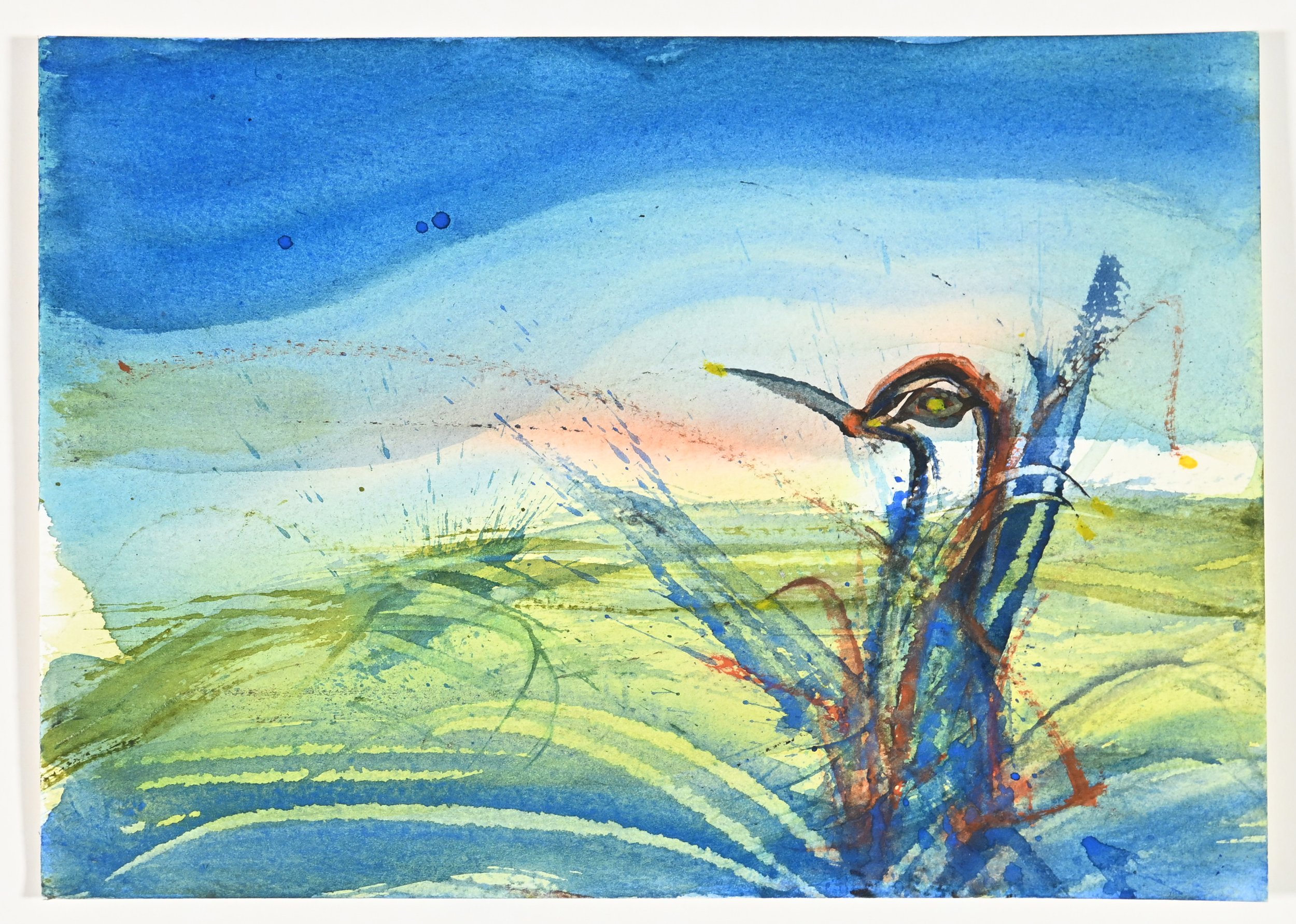 VANDERCAM, Serge 2 watercolors and 1 black ink depicting an o... | bids