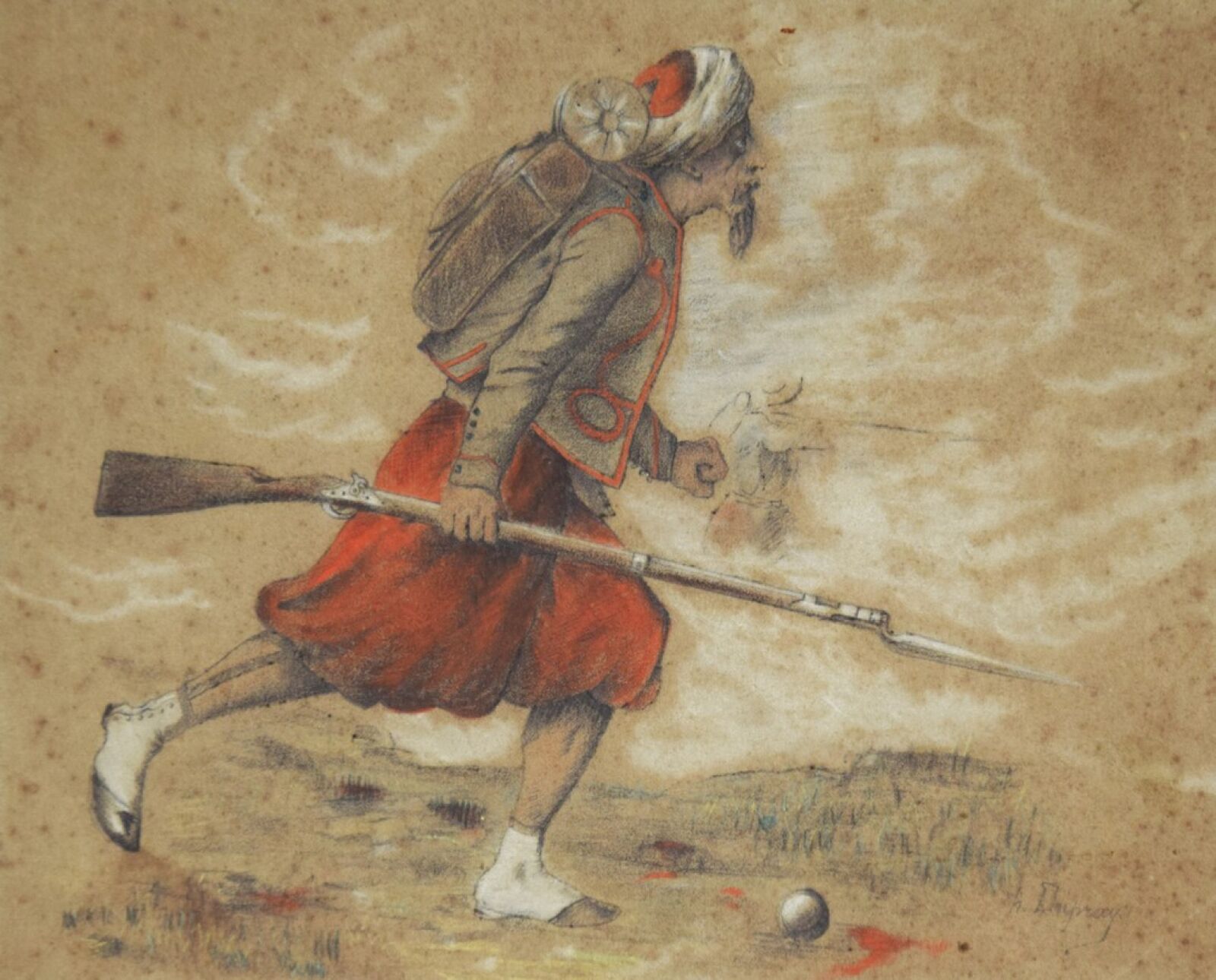 Henry Louis Dupray (1841-1909)Zouave ... | Tableaux anciens: enchères