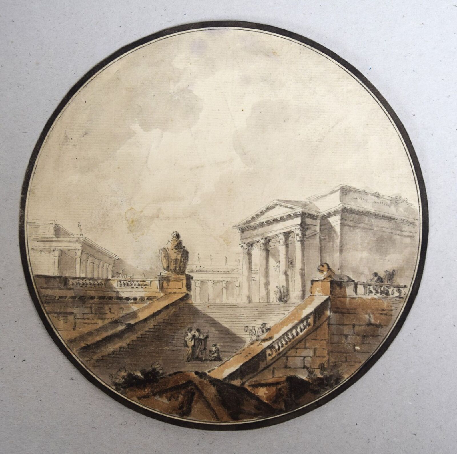 Jean-Charles Nicaise Perrin (attribué à)Arc... | Aquarelles: enchères