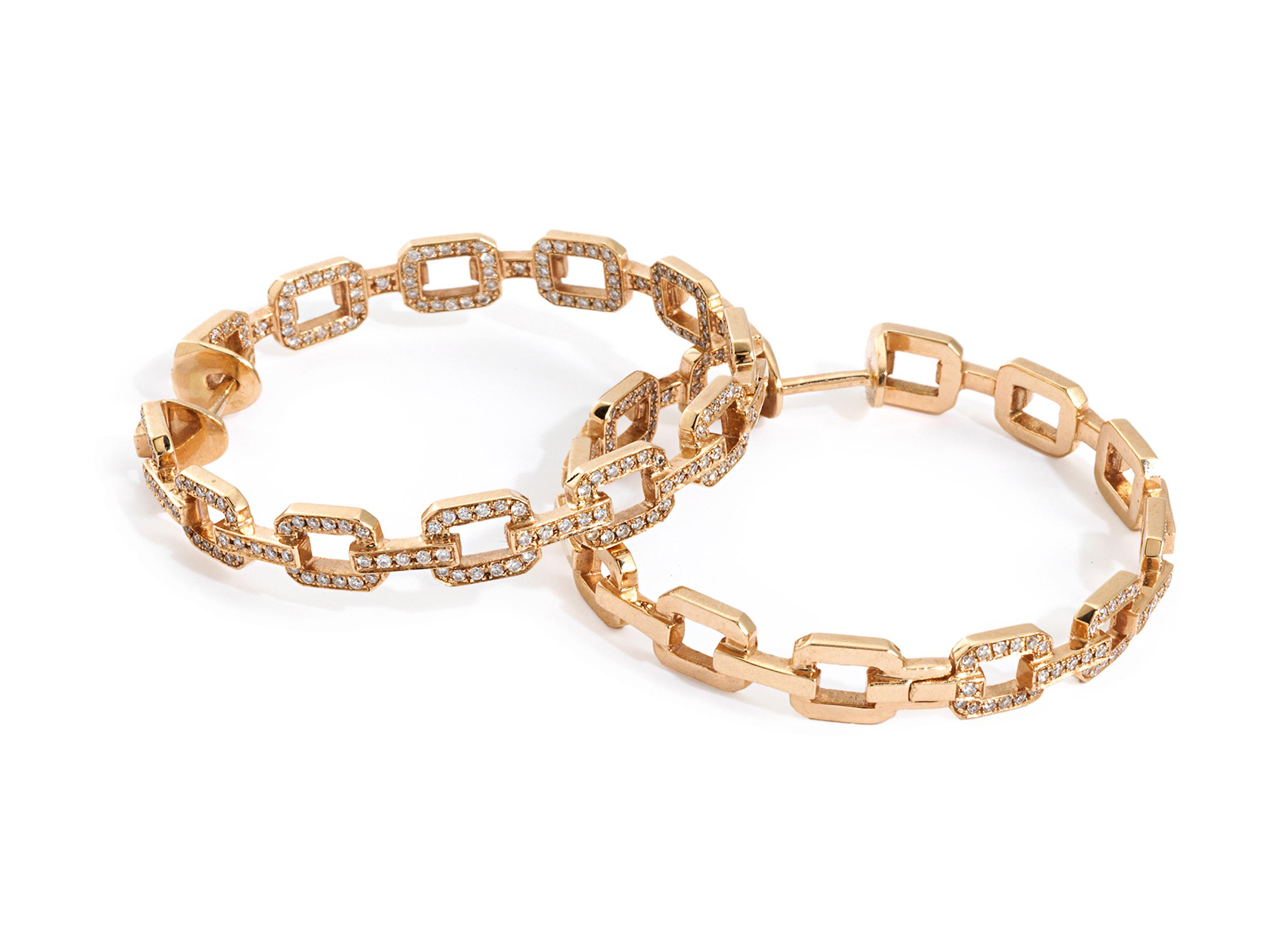 Créoles en diamantsDiamètre : env. 3... | Boucles d'oreilles: enchères