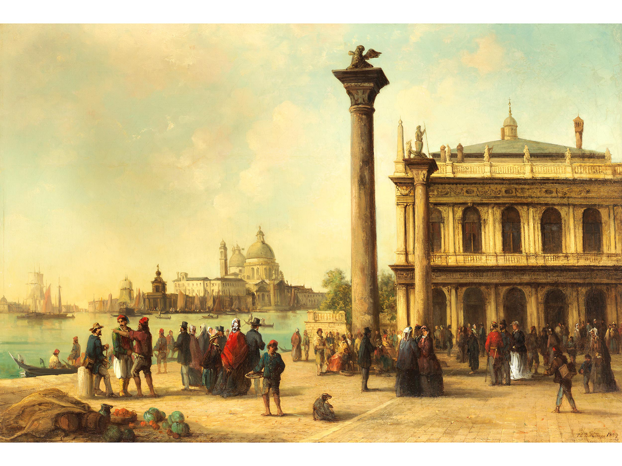 Josef Karl Berthold Püttner, 1821 Plan/... | Tableaux anciens: enchères