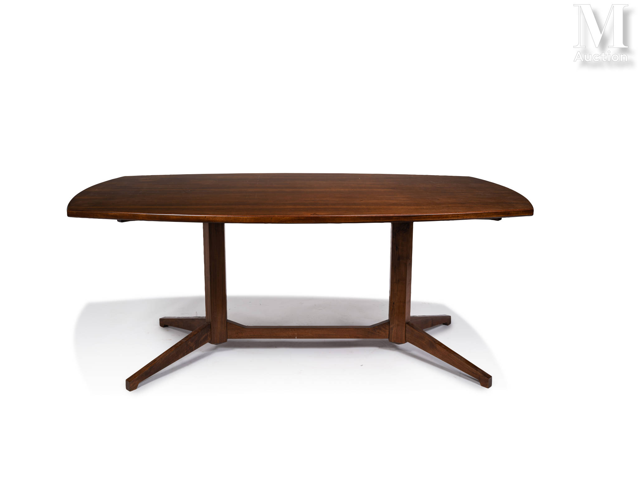Franco ALBINI (1905–1977)Exotic wood dining table with a rec... | bids