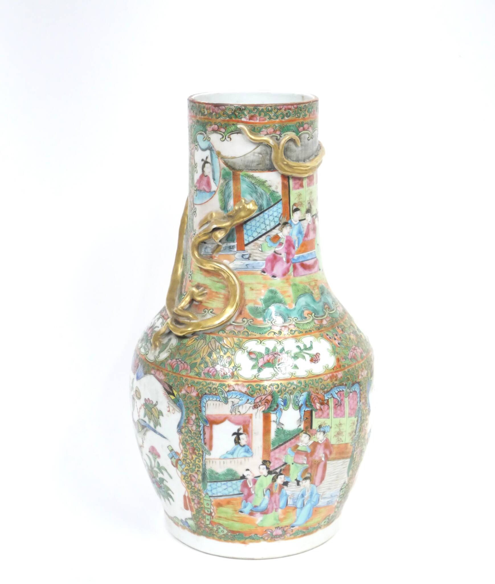 CHINE, Canton - Fin XIXe siècleVase balustr... | Arts d'Asie: enchères