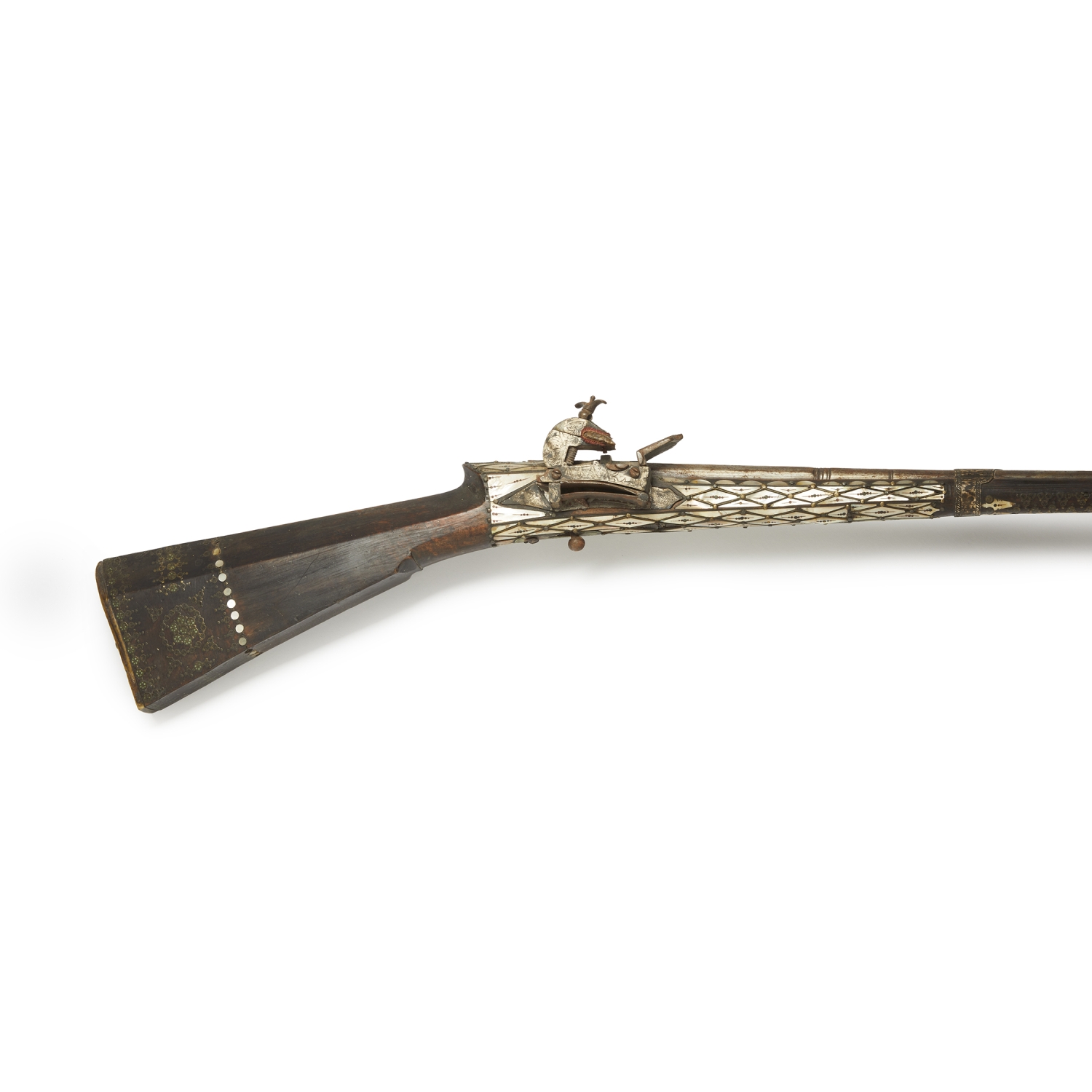 "TUFENK" OTTOMAN FLINTLOCK RIFLE FROM THE BALKANSwith ... | Arms: bids