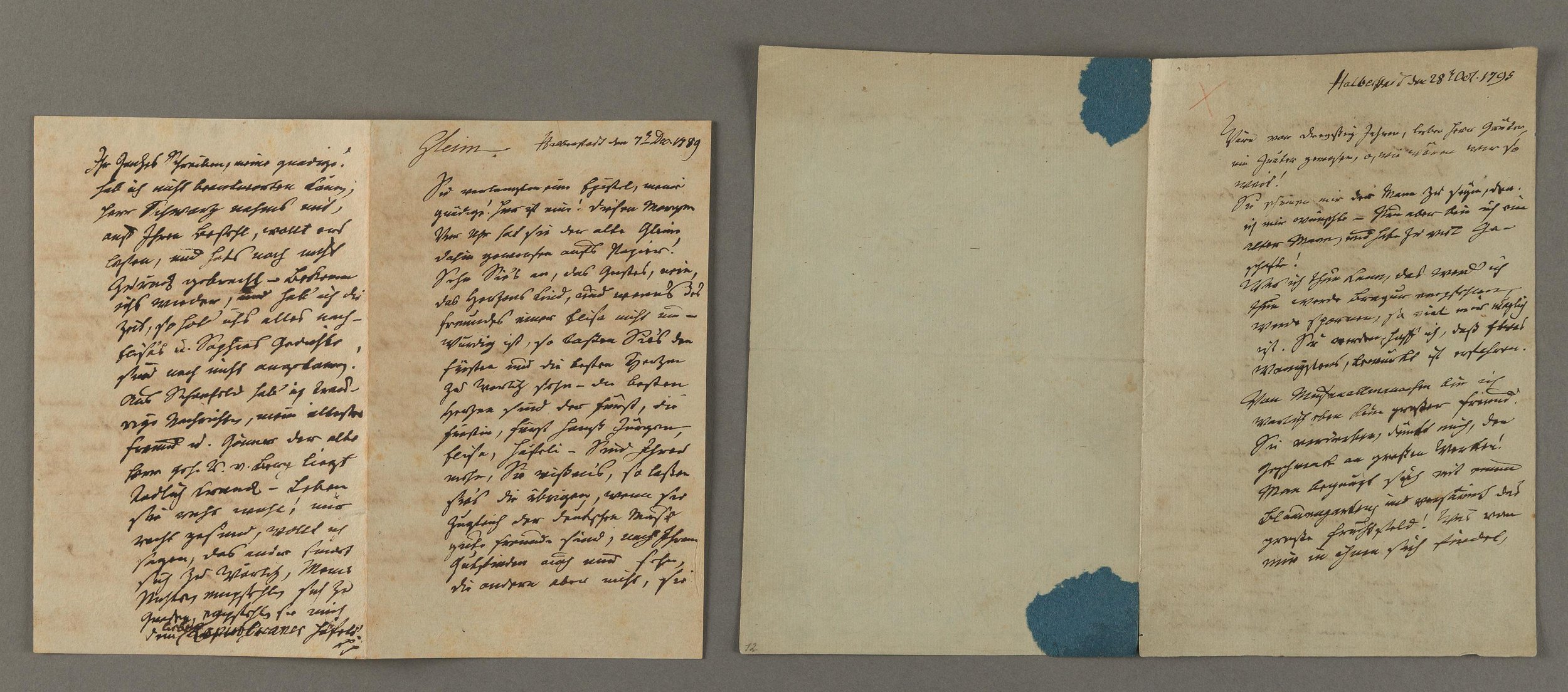 Johann Wilhelm GleimCoffret 2 pi... | Lettres et autographes: enchères