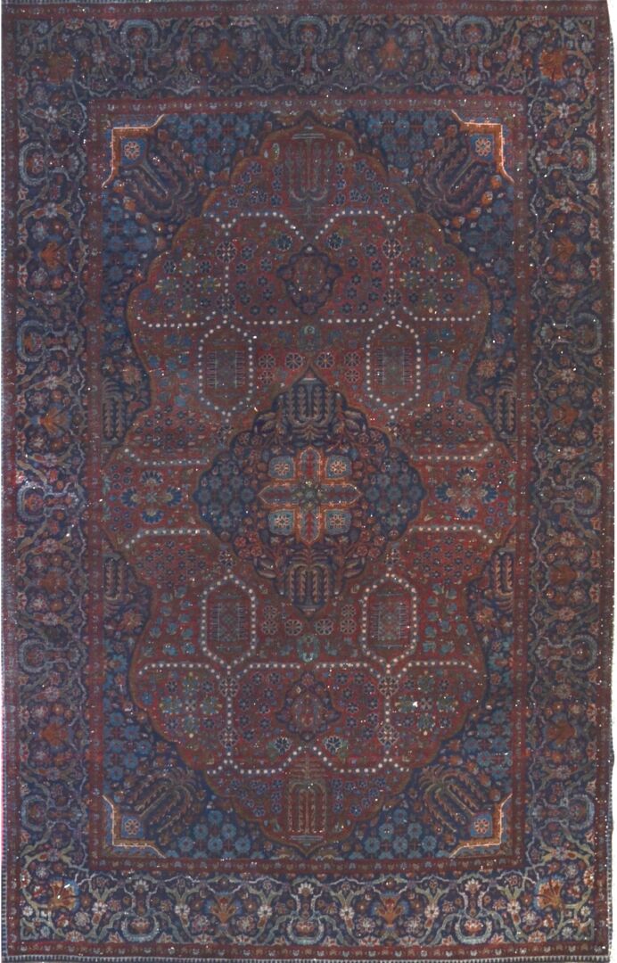 Fin et ancien TAPIS KACHAN DABIR, IranAtelier de ... | Tapis: enchères