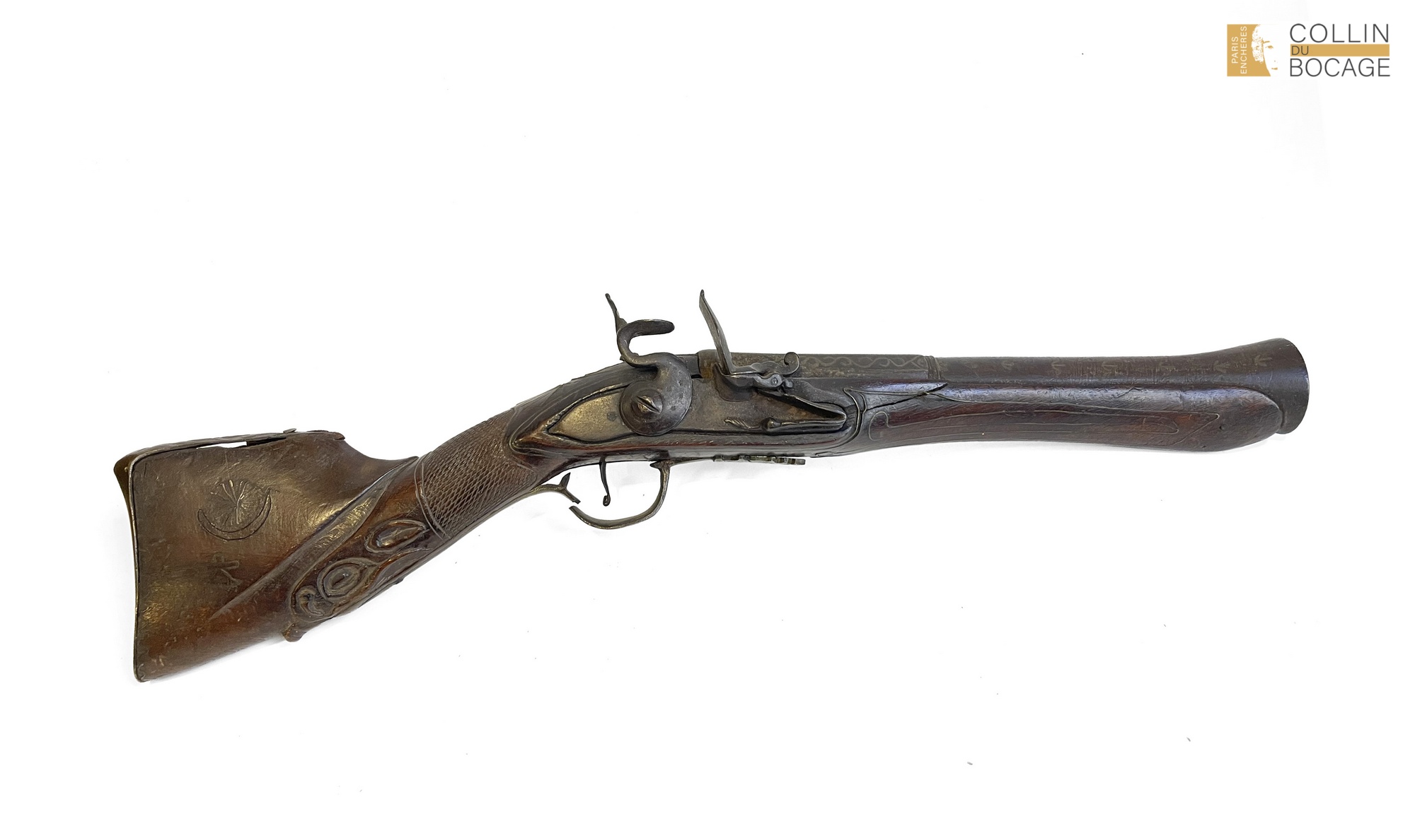 Ottoman blunderbuss, known as an "escopette."Flat-fram... | Arms: bids