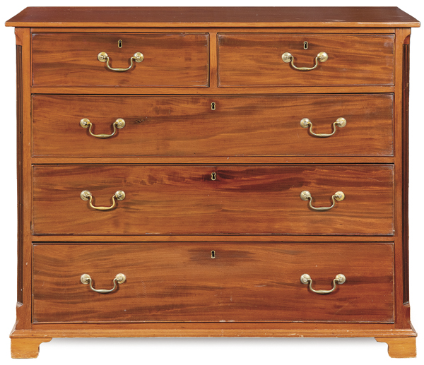 Commode en acajou de style George III, composée... | Commodes: enchères