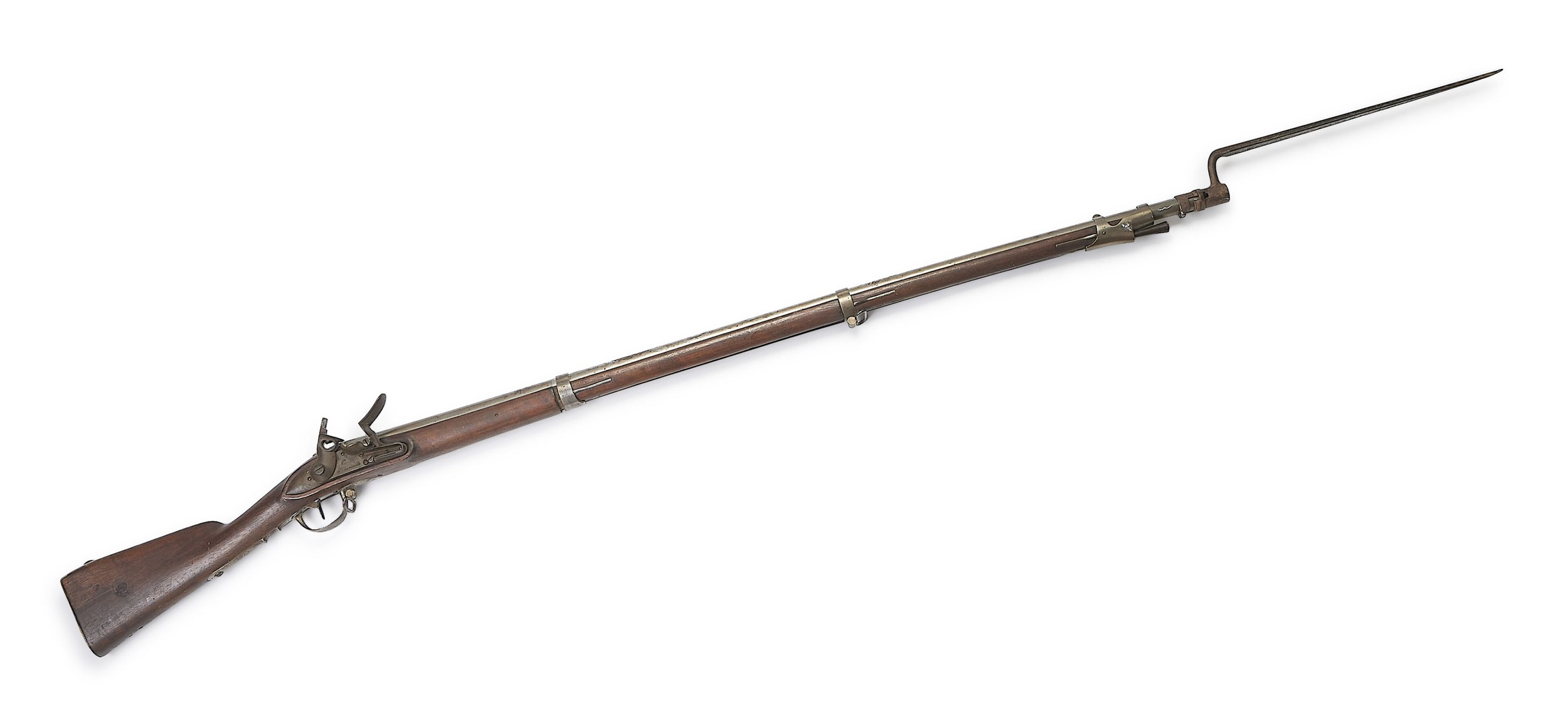 Fusil d'infanterie à silex modèle 1816 Canon rond... | Armes: enchères