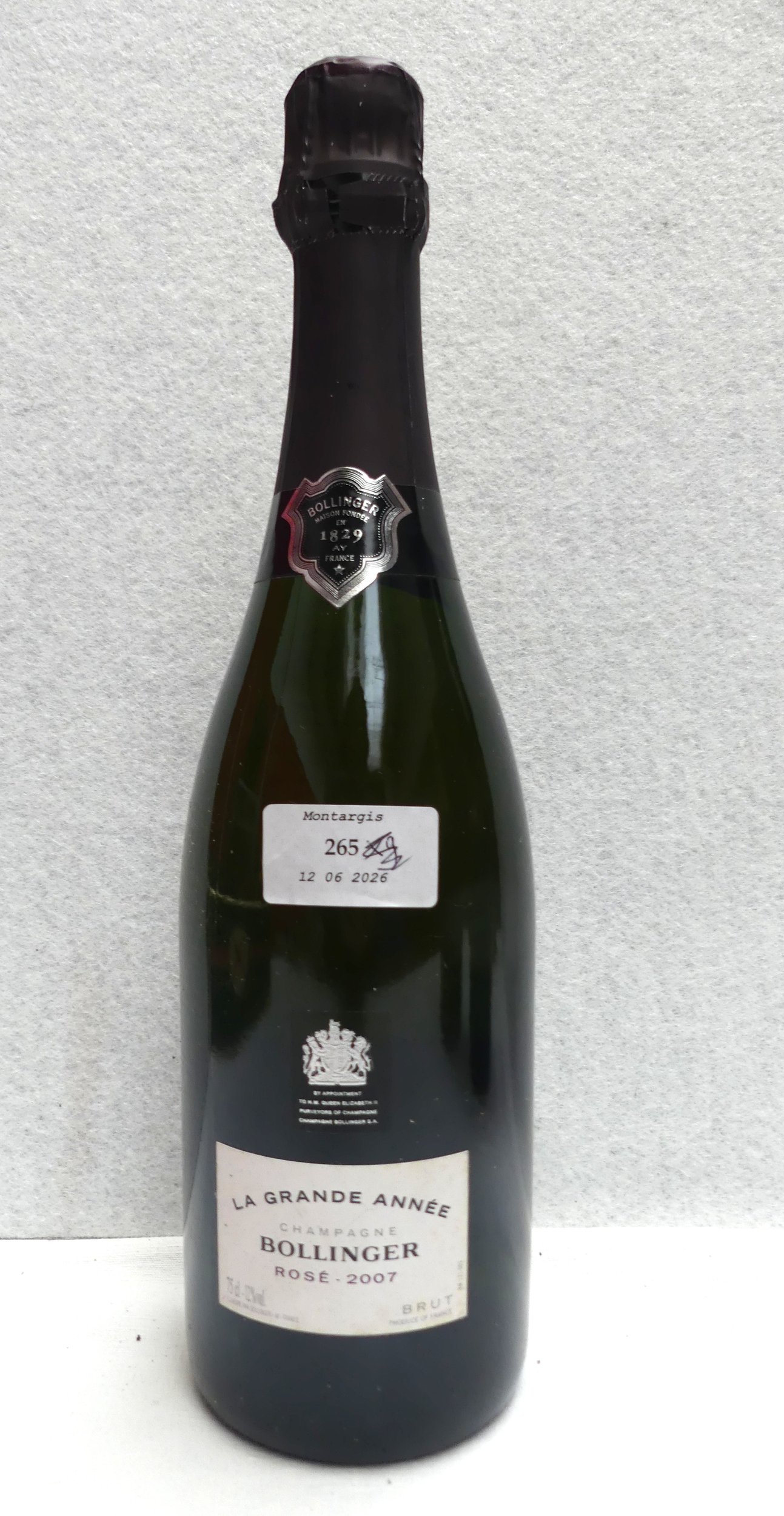 1 CHAMPAGNE BOLLINGER rosé La Grande Cuvée 2007 | Champagne: enchères